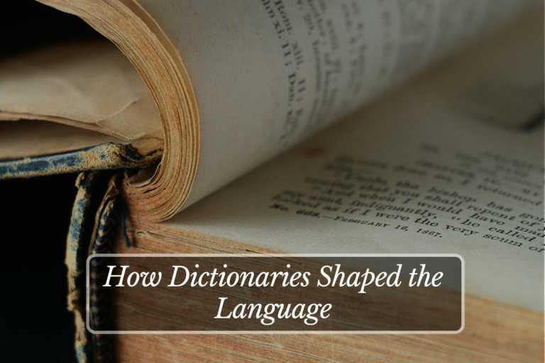 How Dictionaries Shaped the Language