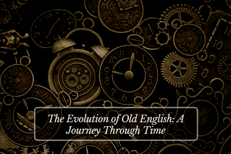 The Evolution of Old English: A Journey Through Time